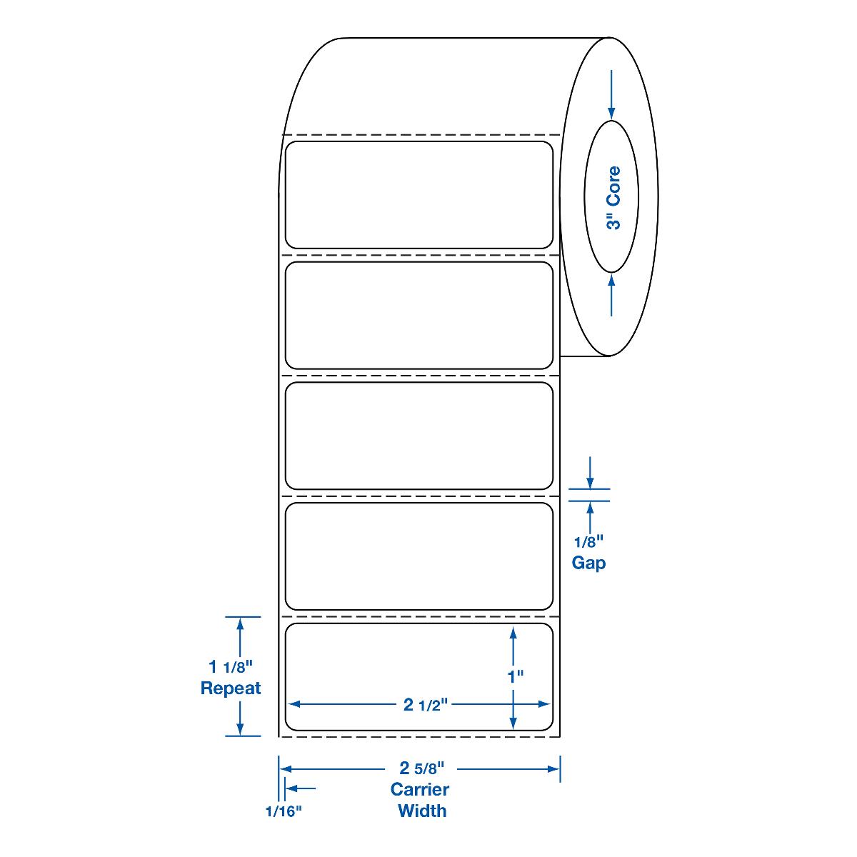 Centurion General LIS Direct Thermal Laboratory 2.5" x 1" Labels | Medline
