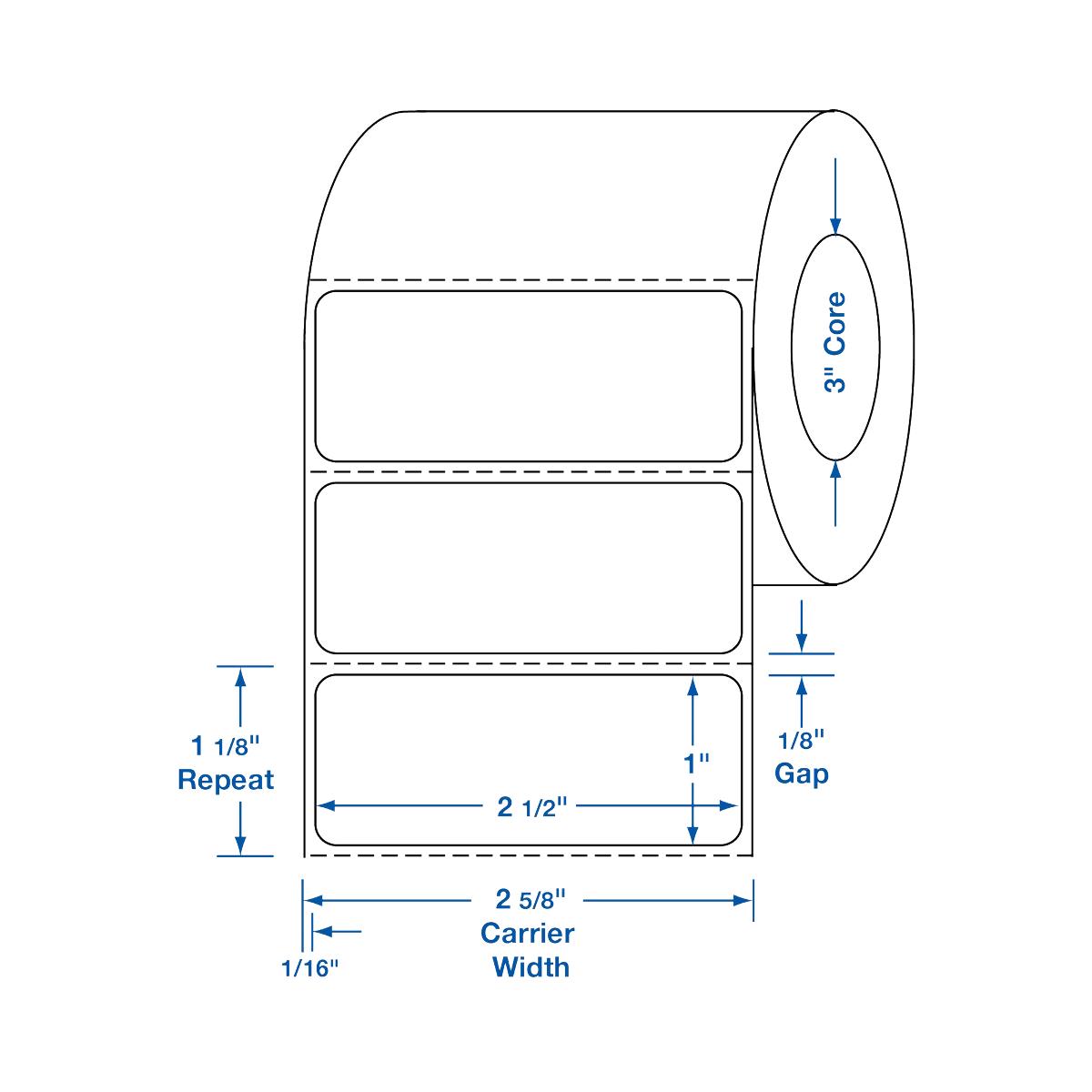 Centurion General LIS Direct Thermal Laboratory 2.5" x 1" Labels | Medline