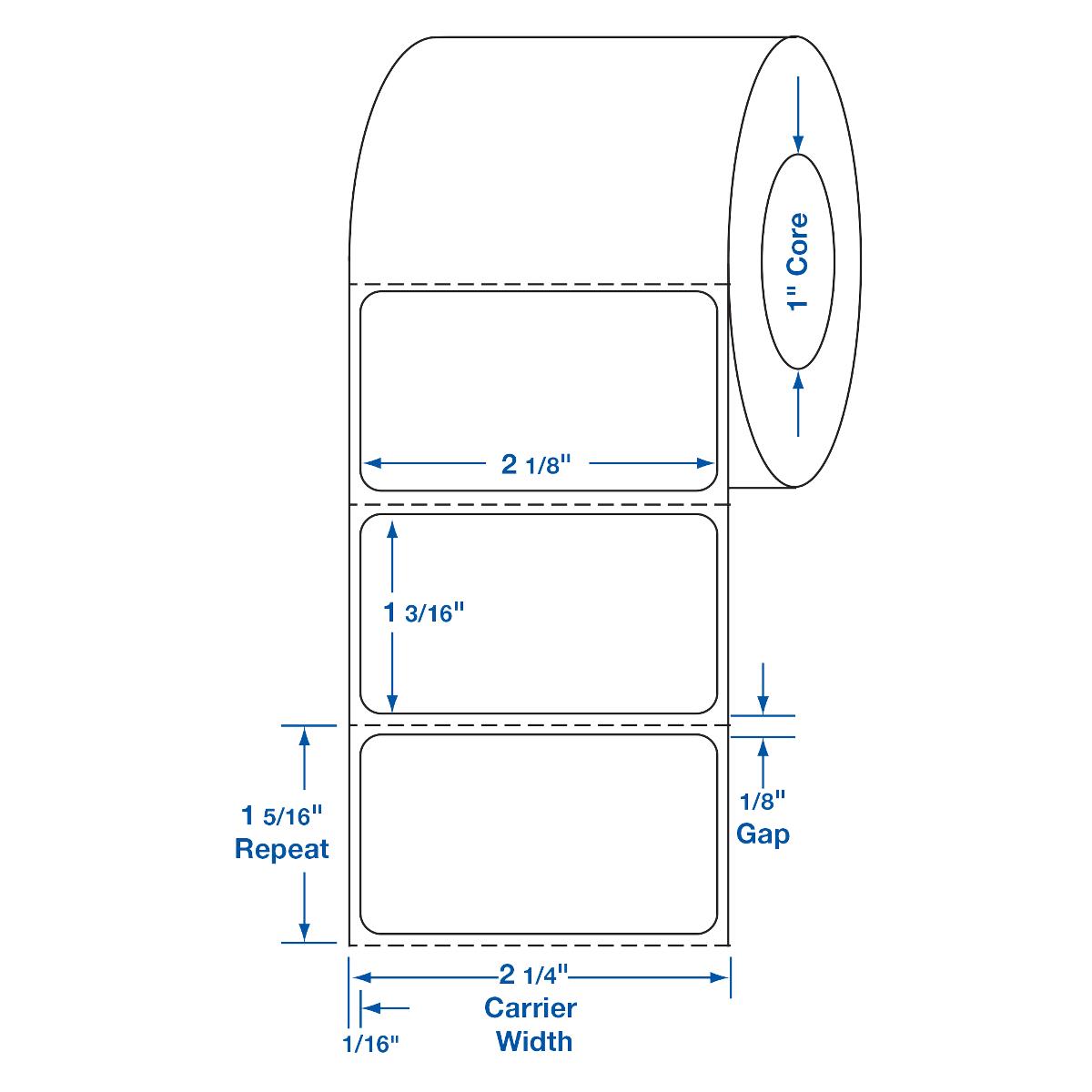 Centurion LIS Direct Thermal Laboratory 2-1/8" x 1-3/16" Labels | Medline