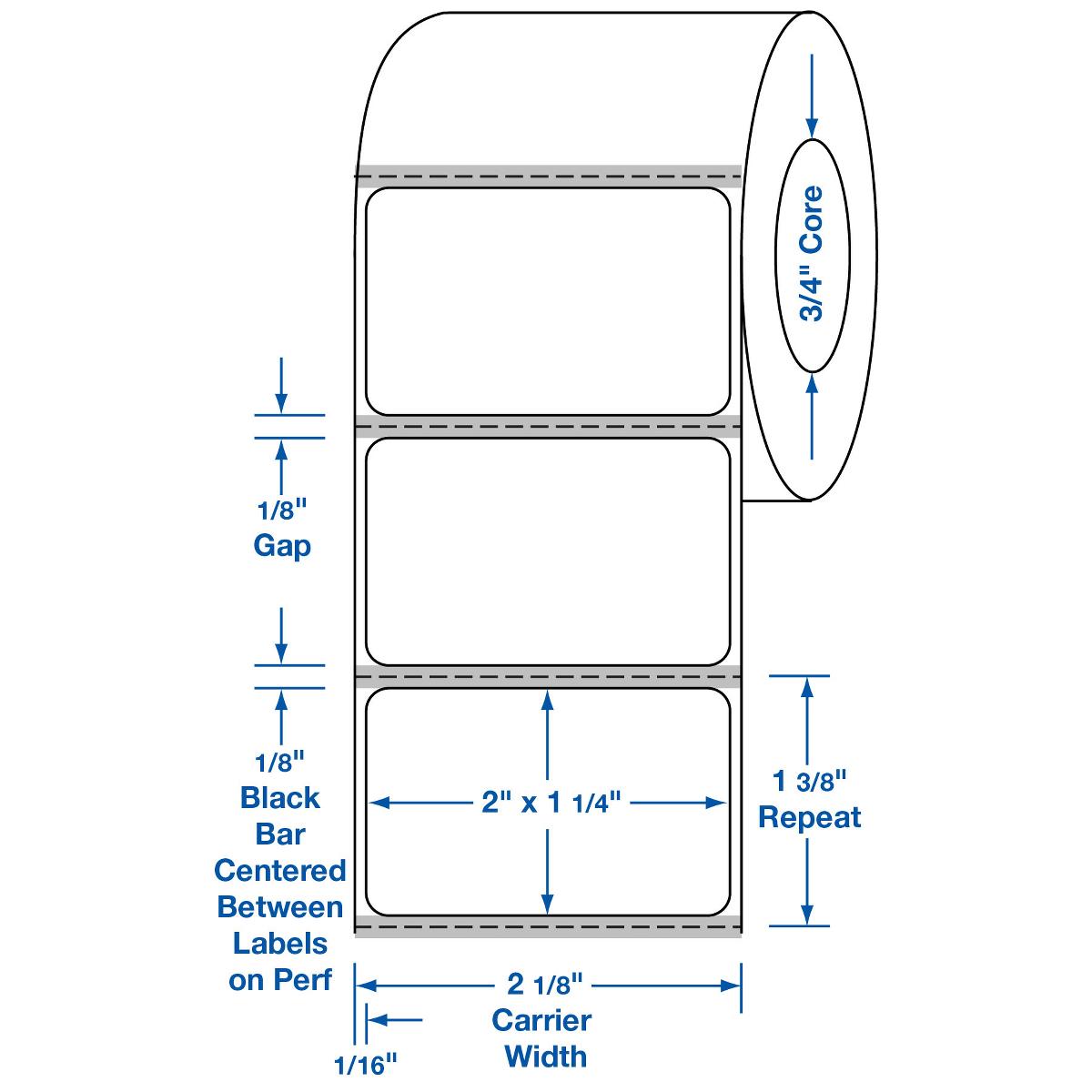 Centurion General LIS Direct Thermal Laboratory 2" x 1.25" Labels | Medline