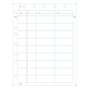 Centurion Laser Sheet Chart Labels with Holes | Medline