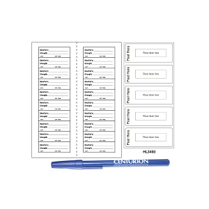Centurion Sterile Preprinted Drug Name Label Sheets | Medline