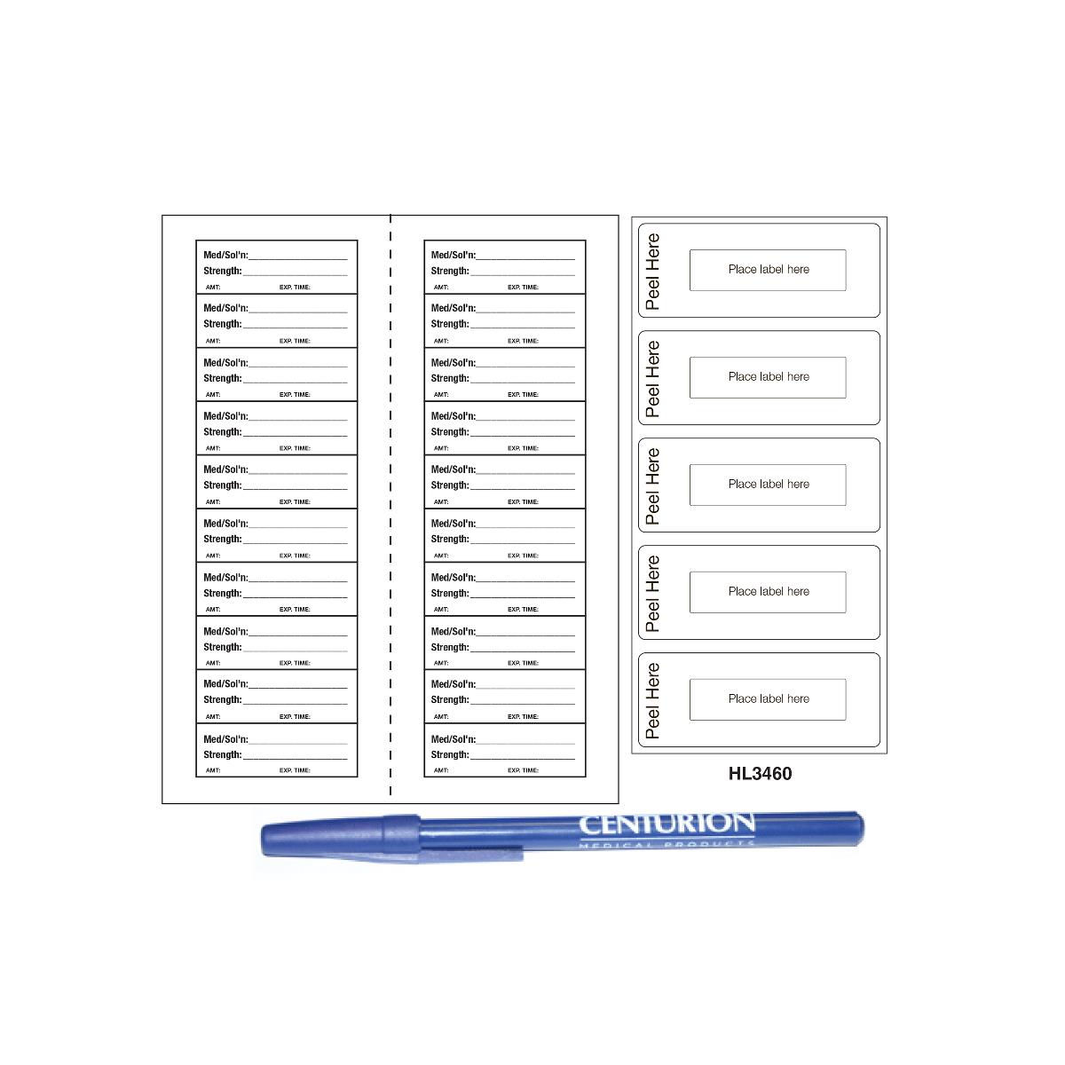 Centurion Sterile Preprinted Label Sheets | Medline