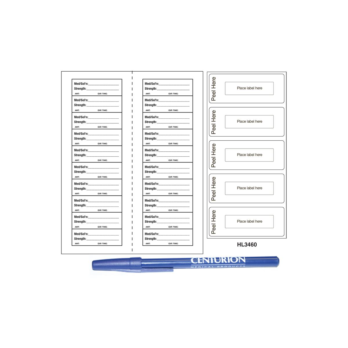 Centurion Sterile Preprinted Label Sheets | Medline
