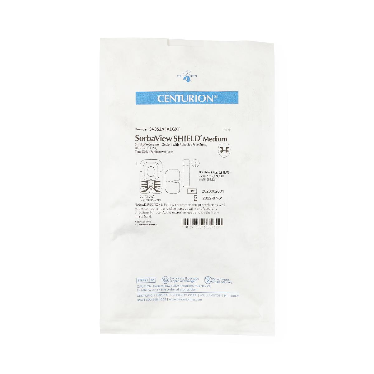 SorbaView SHIELD Dressings with Adhesive-Free Zone | Medline