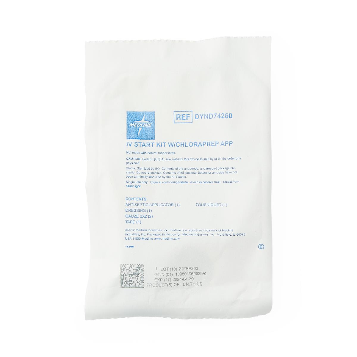 Medline IV Start Kits with ChloraPrep Skin Prep | Medline