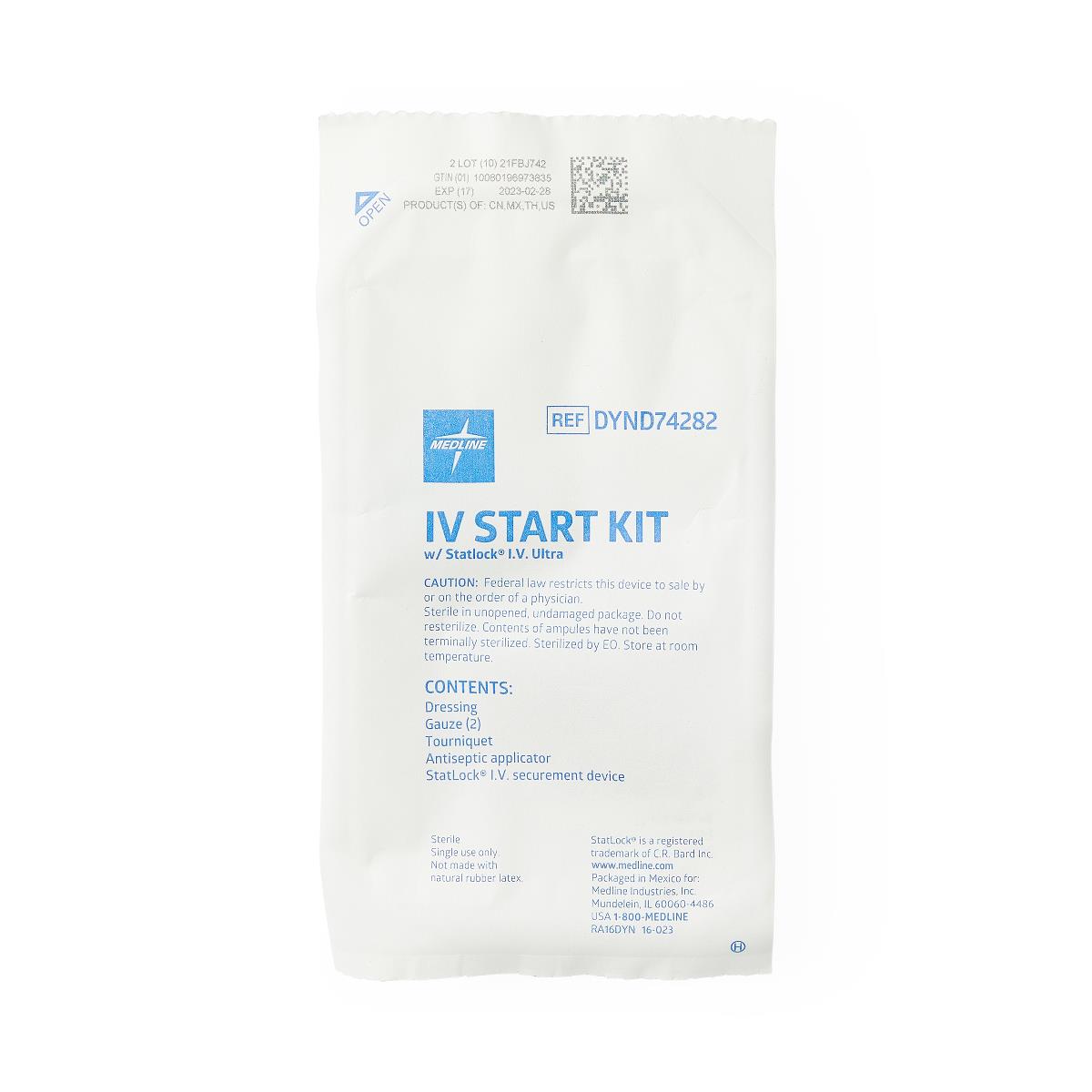 Medline IV Start Kits with SureSite Select Dressing | Medline
