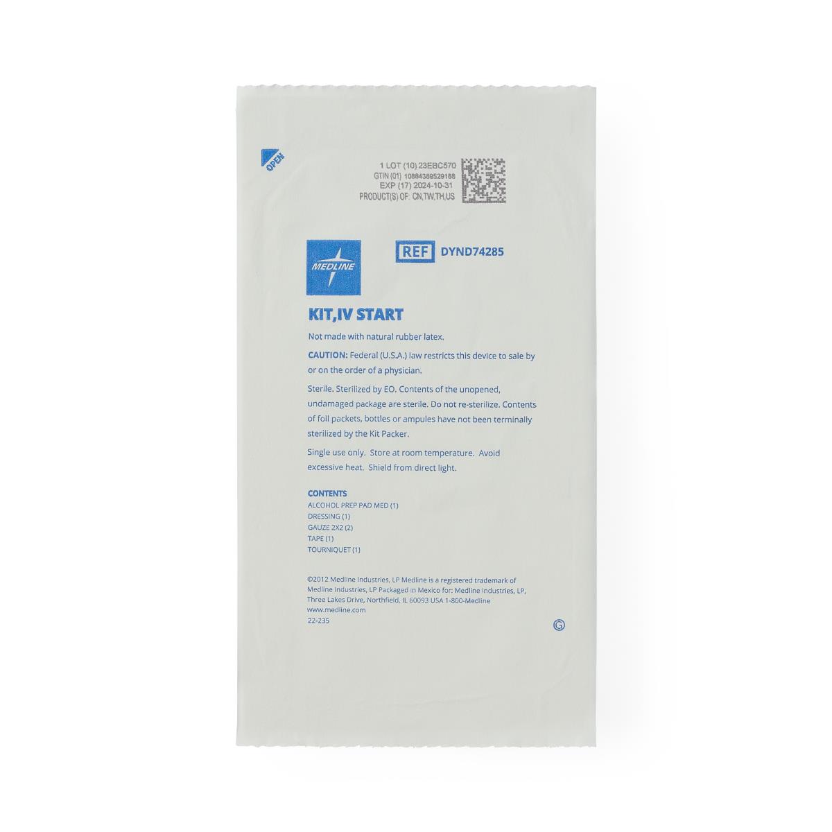 Medline IV Start Kits with SureSite Select Dressing | Medline