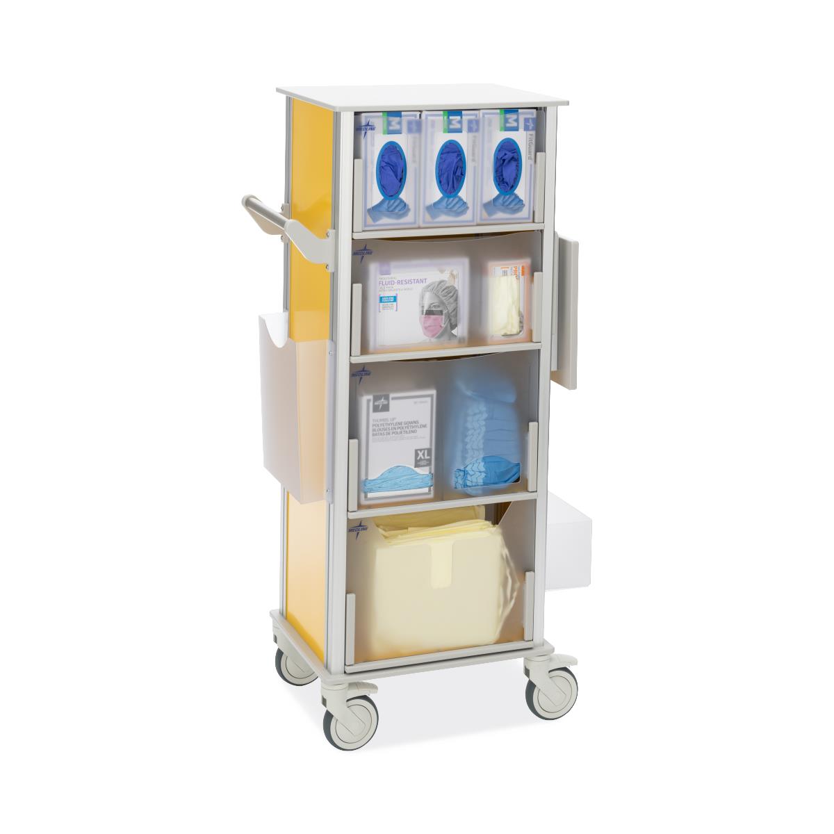 Medline Infection Prevention PPE Isolation Carts | Medline