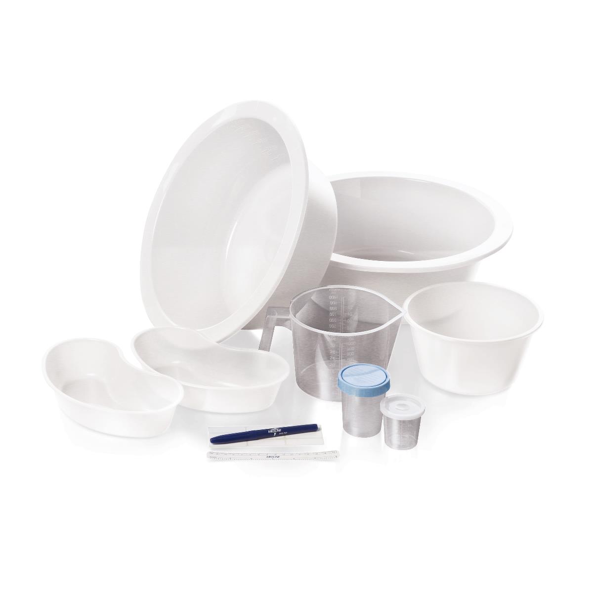 Medline Sure Set Double Basin Standard Surgical Trays | Medline