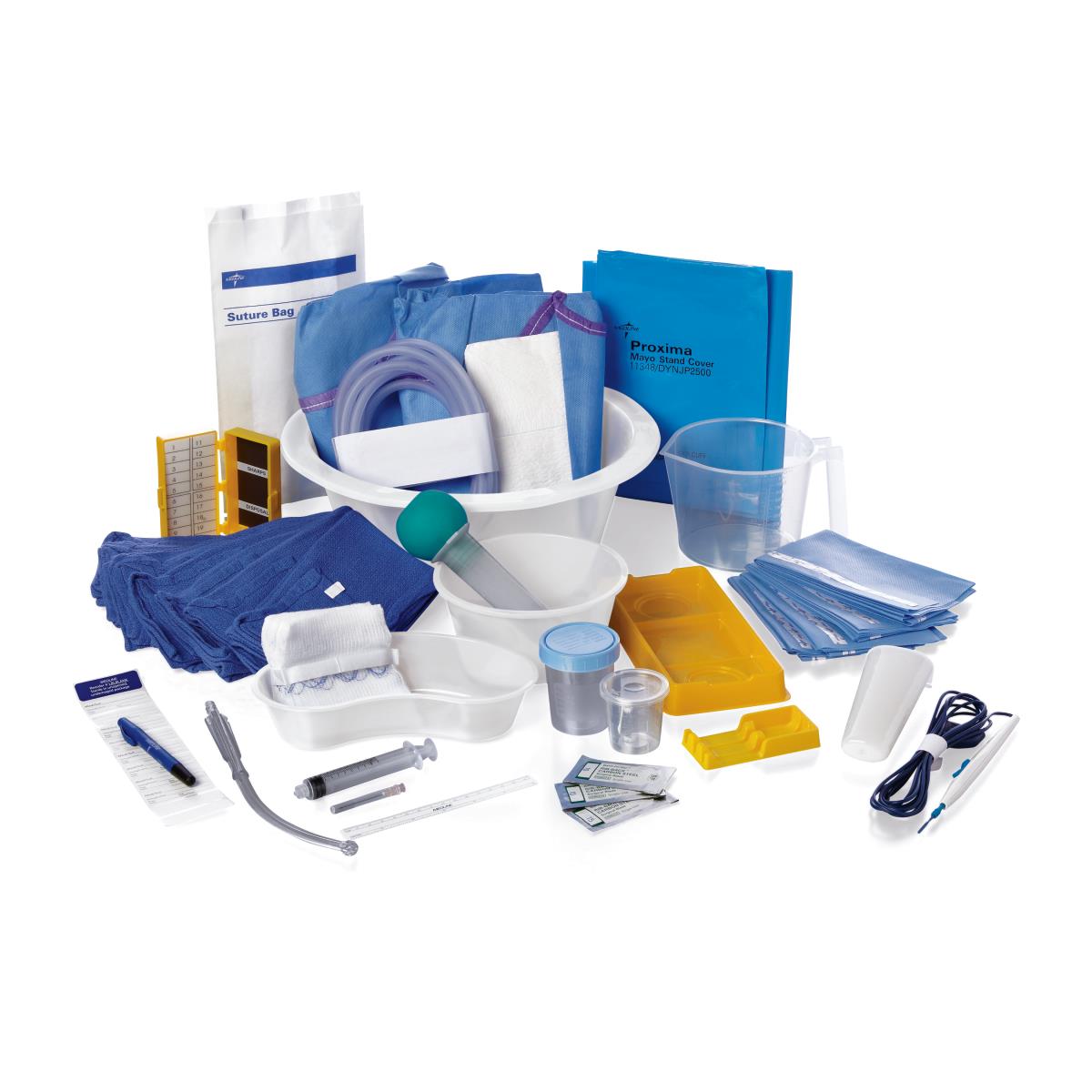 Medline Sterile Major Single Basin Standard Surgical Tray | Medline