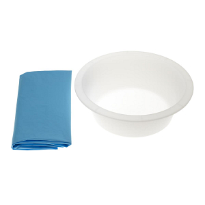 Medline Single Basin Standard Tray with Table Cover | Medline