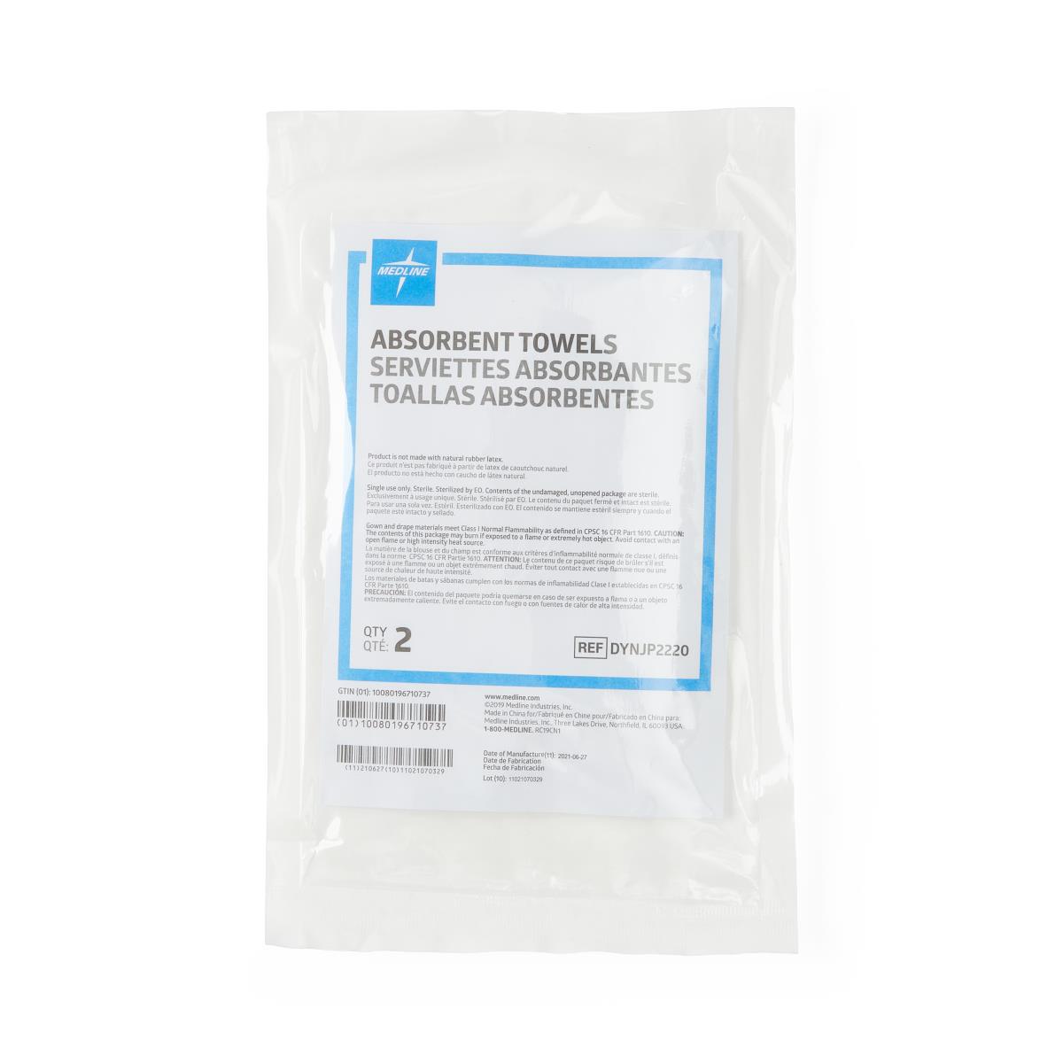 Sterile Surgical Absorbent Paper Towels | Medline