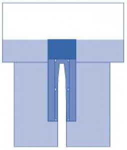 CVMax Split Surgical Drape with Clear Anesthesia Screen | Medline ...