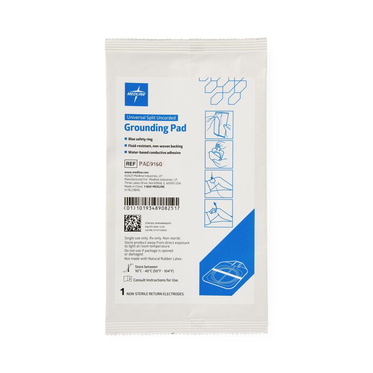 Medline Universal-Style Grounding Pads | Medline