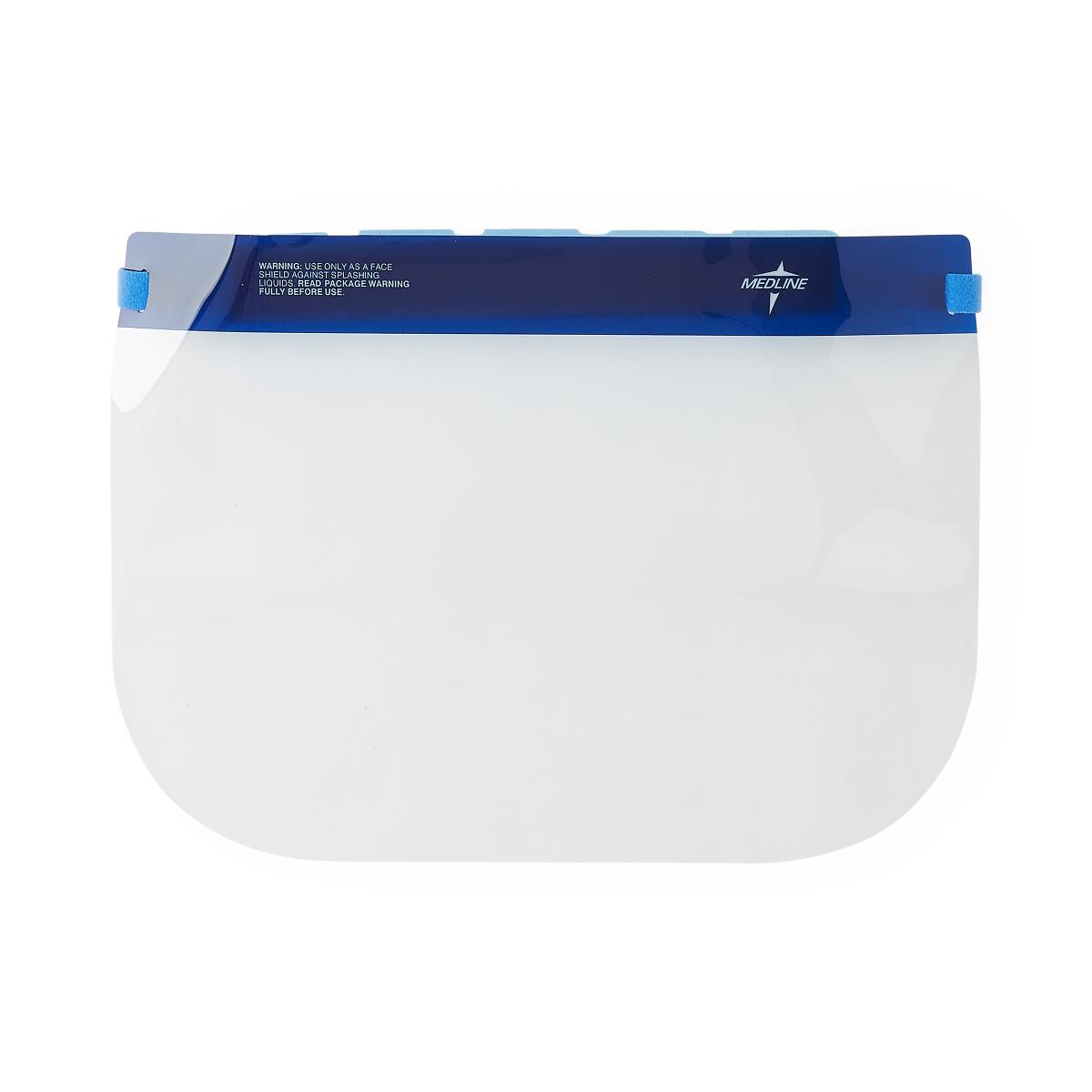 Medline Full Length Face Shields with Elastic Band | Medline
