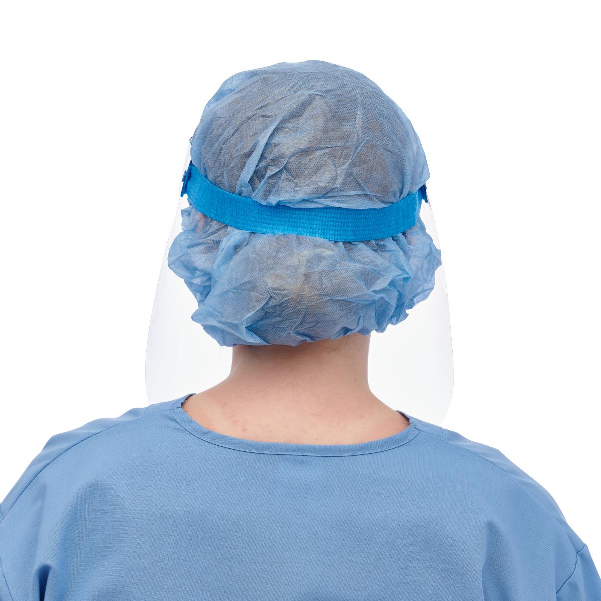 Medline Full Length Face Shields with Elastic Band | Medline