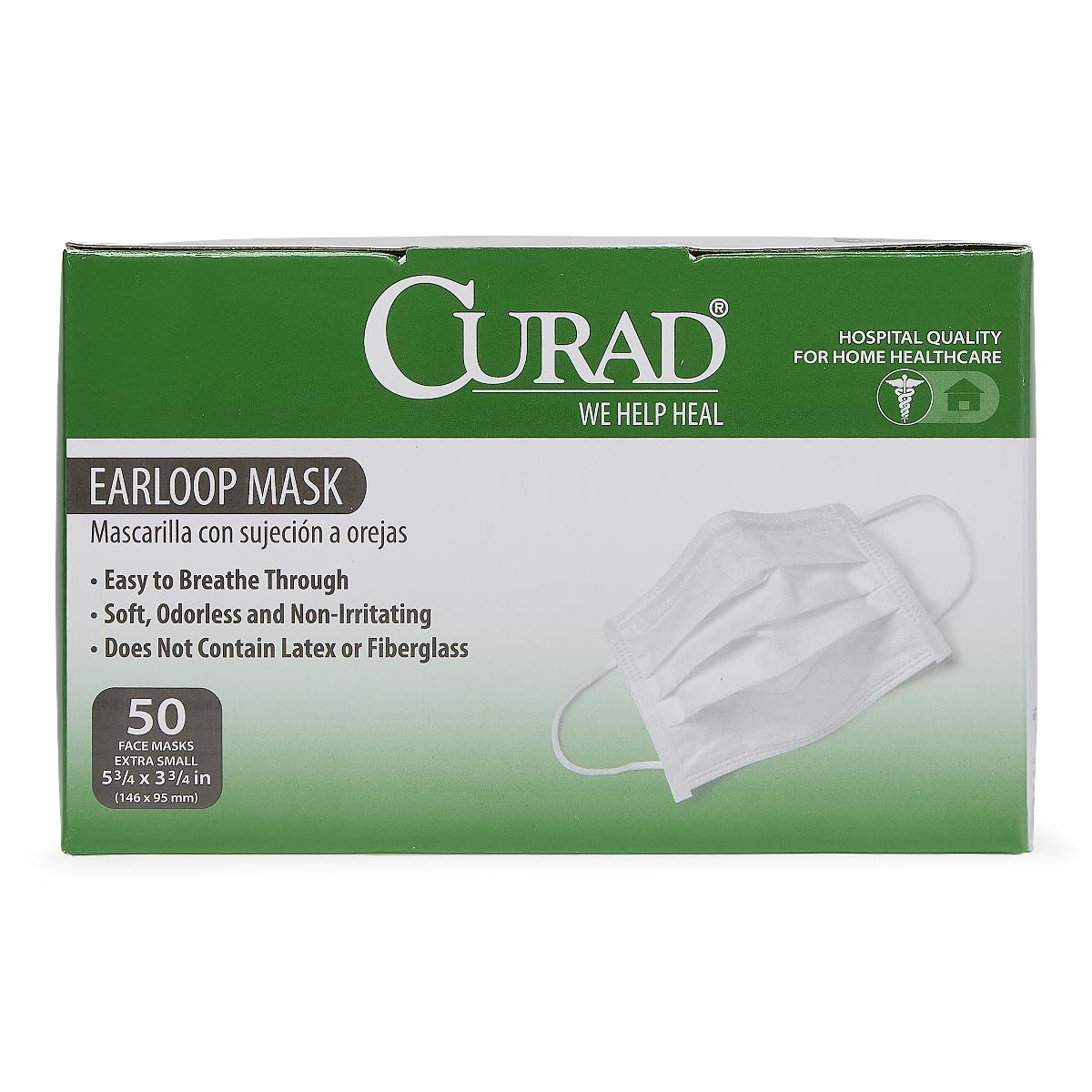 CURAD Extra-Small Face Mask with Ear Loops | Medline