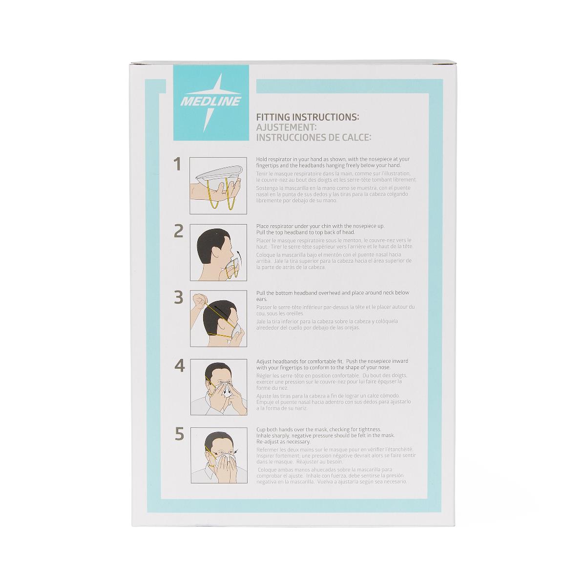 Medline Cone-Style N95 Surgical Respirator Mask | Medline