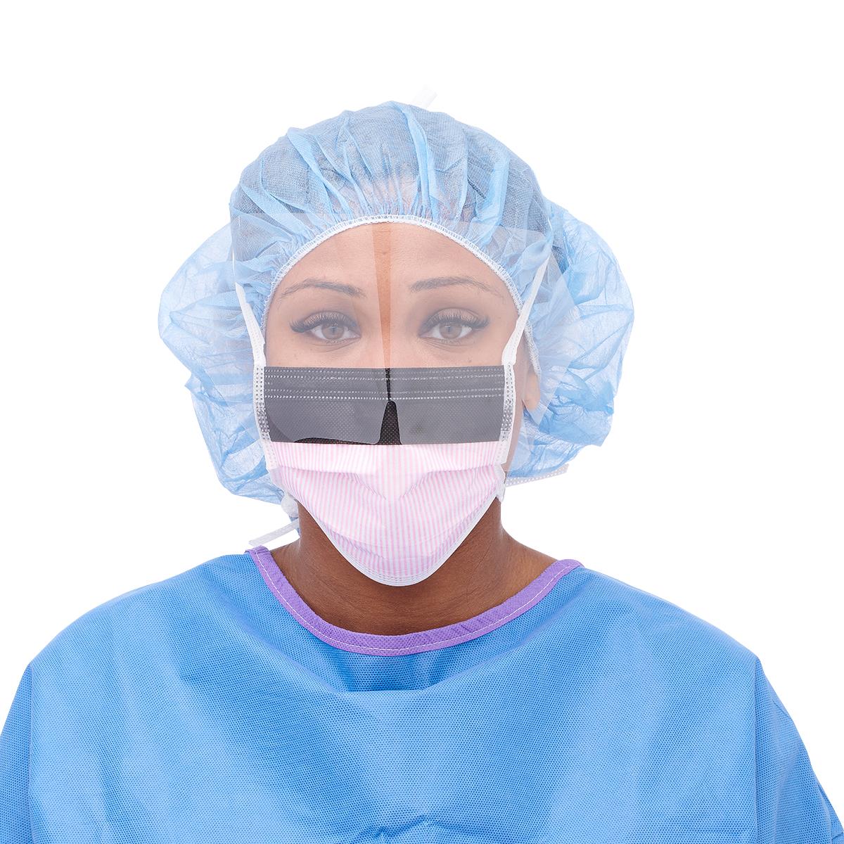 Medline ASTM Level 3 Surgical Face Masks with Eye Shield | Medline