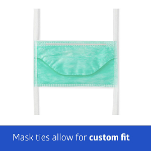 Medline ASTM Level 1 Duckbill-Style Surgical Face Mask with Ties | Medline