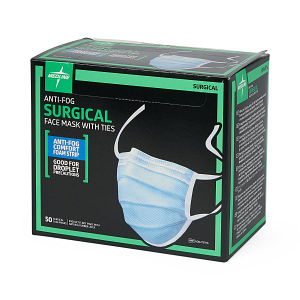 Medline Anti-Fog Surgical Face Masks with Ties | Medline Industries, Inc.