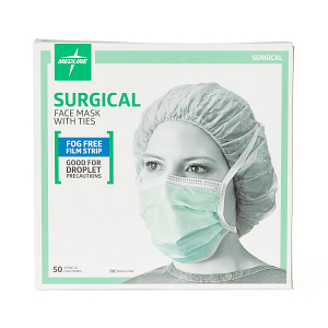 Medline Anti-Fog Surgical Face Masks with Ties | Medline Industries, Inc.