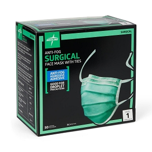 Medline Anti-Fog Surgical Face Masks with Ties | Medline Industries, Inc.
