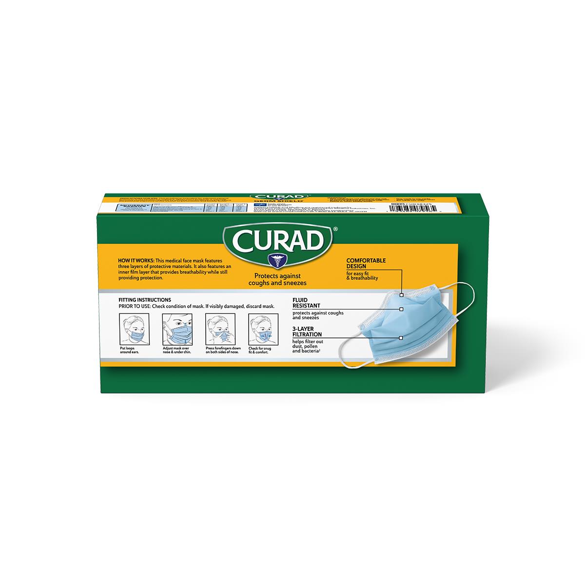 CURAD Germ Shield Medical Grade Face Masks | Medline