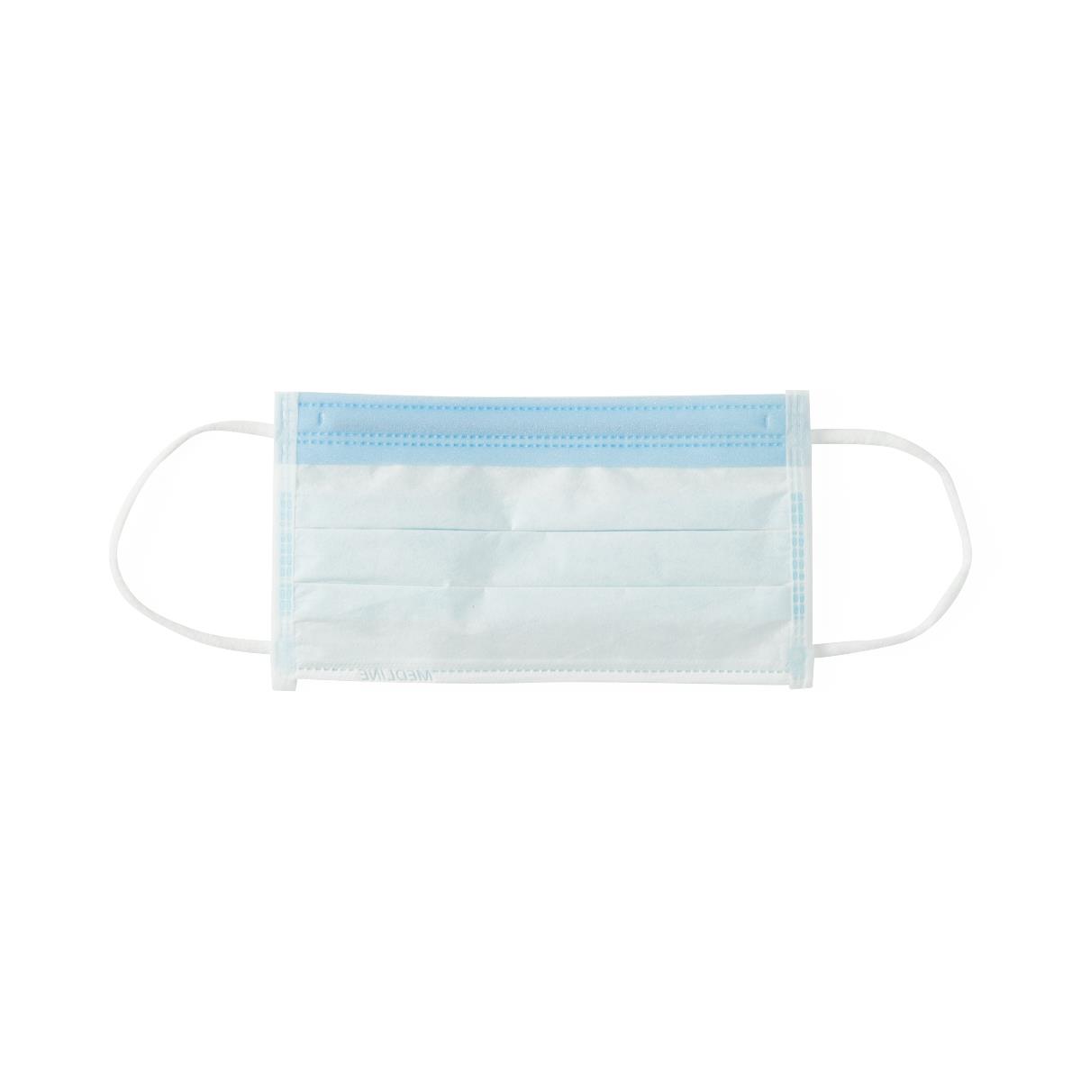 Medline ASTM L1 Proc. Face Mask with Anti-Fog Strip and Ear Loops | Medline