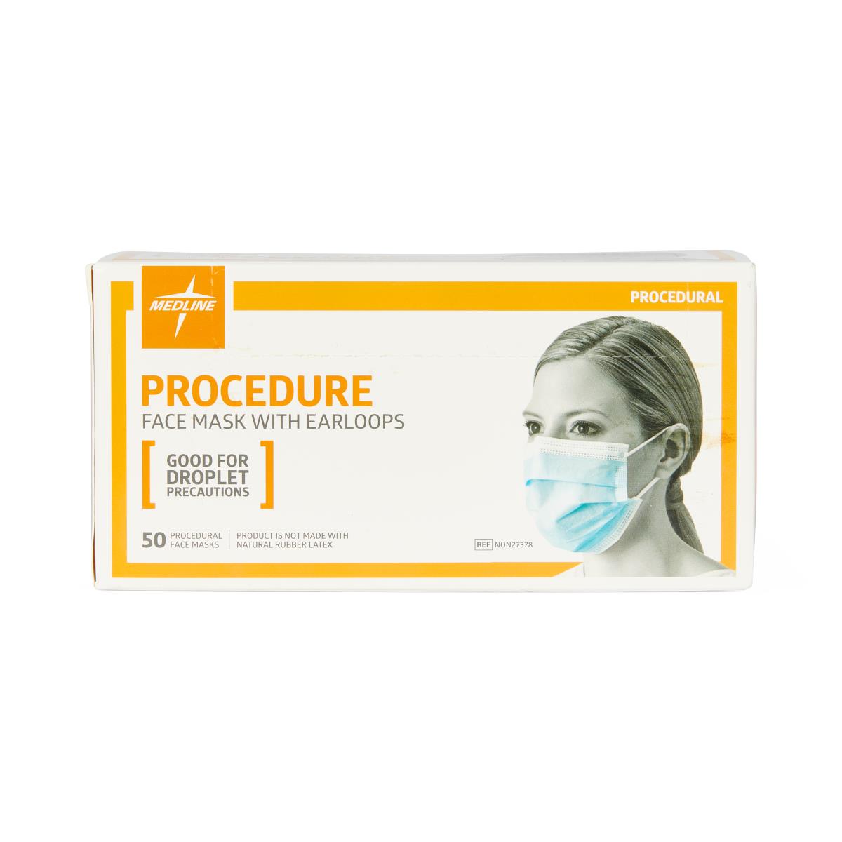 Medline ASTM Level 1 Basic Procedure Face Mask with Ear Loops | Medline