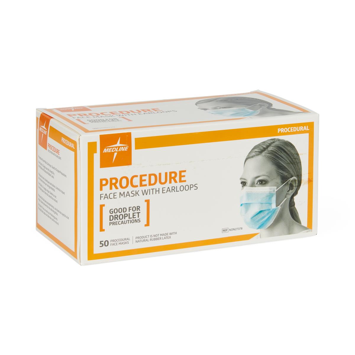 Medline ASTM Level 1 Basic Procedure Face Mask with Ear Loops | Medline