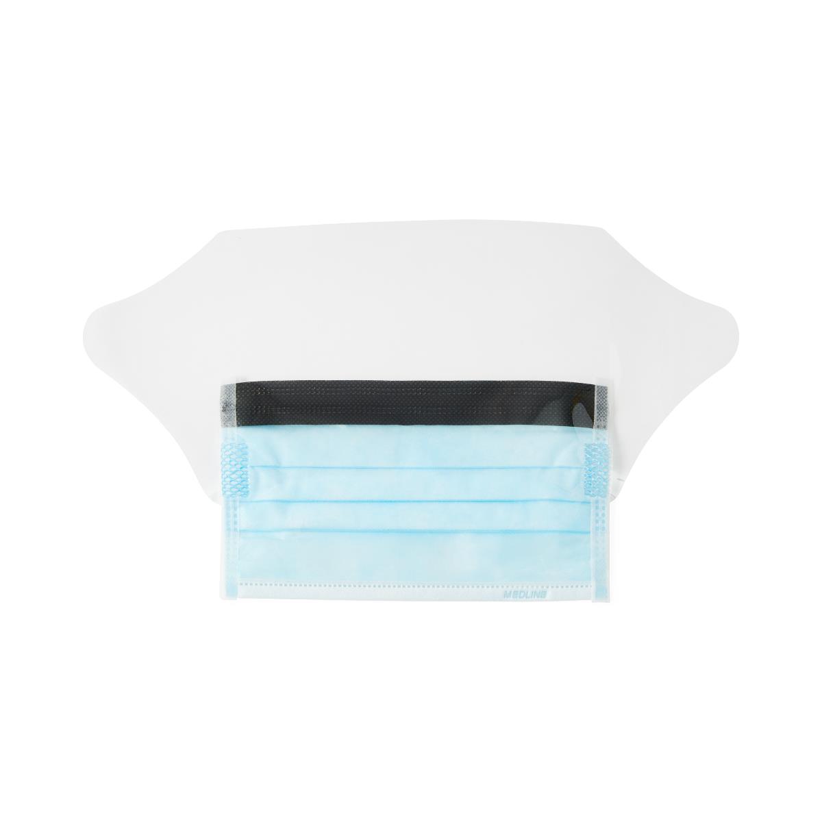 Medline ASTM Level 1 Procedure Face Mask with Anti-Fog Shield and Ear ...
