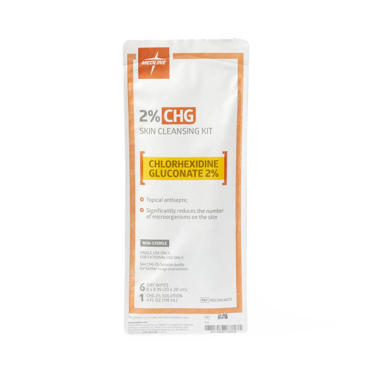 Medline 2% CHG Skin Cleansing Kit | Medline