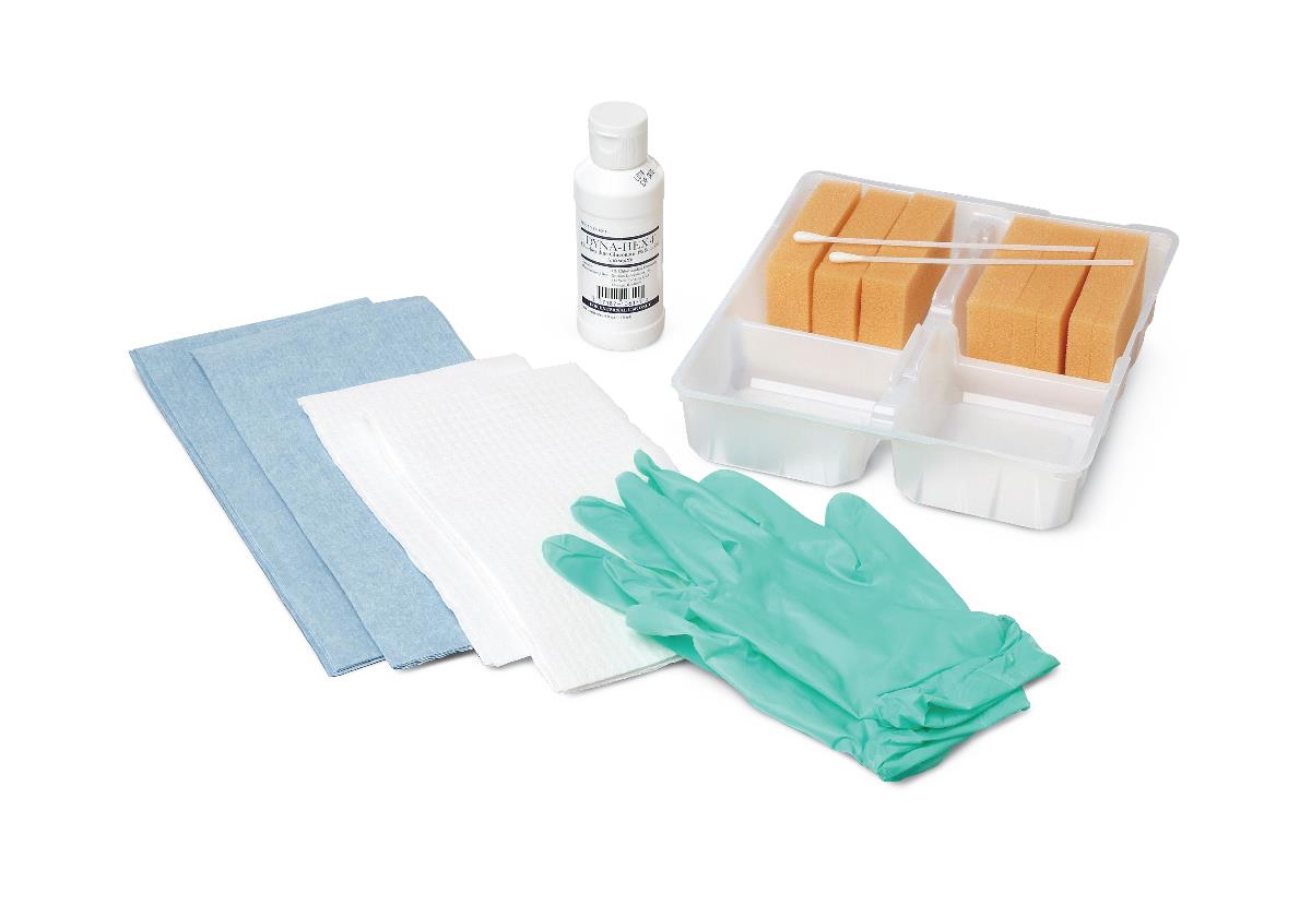Wet Skin Scrub Tray with 4% CHG Solution | Medline