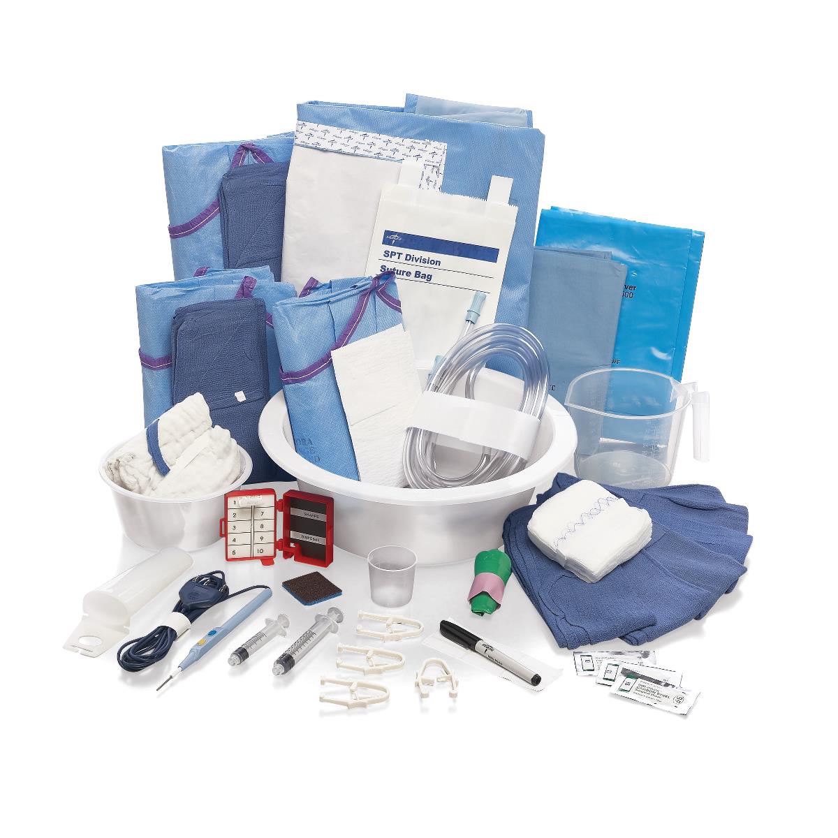 Medline Sterile Laparoscopy and Chole Standard Surgical Tray III | Medline