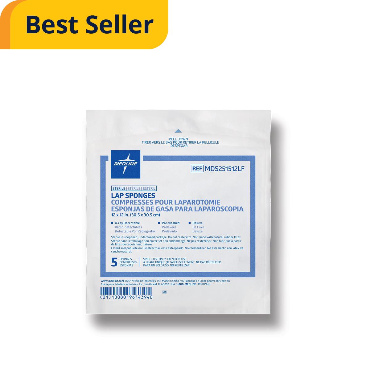 Medline X-ray Detectable Lap Sponges | Medline