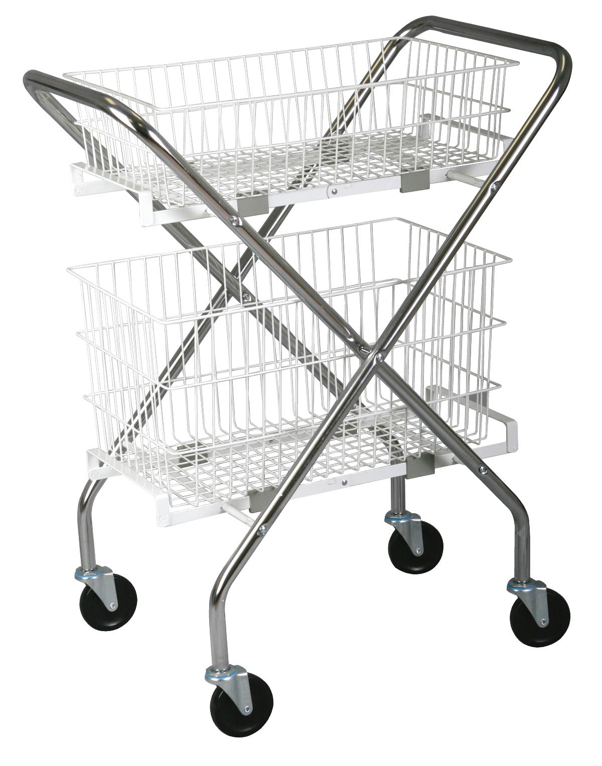 Folding Utility Cart and Baskets | Medline