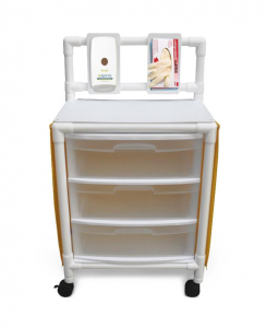 PVC Three-Drawer Isolation Cart | Medline