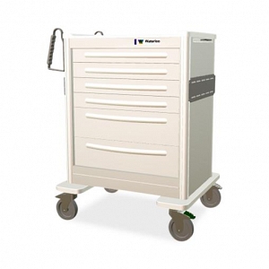Narrow Width Medium Height Elite Aluminum Medical Carts | Medline ...