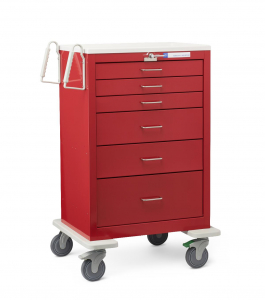 Medline Red Medical Supply Cart | Medline