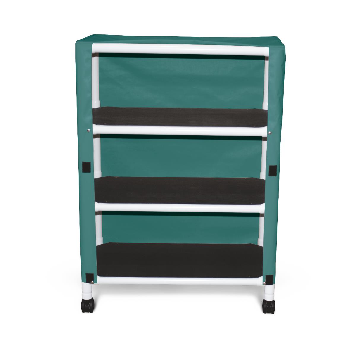PVC Echo Three-Shelf Linen Carts | Medline