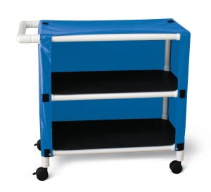 PVC 2-Shelf Linen Carts by MJM | Medline Industries, Inc.