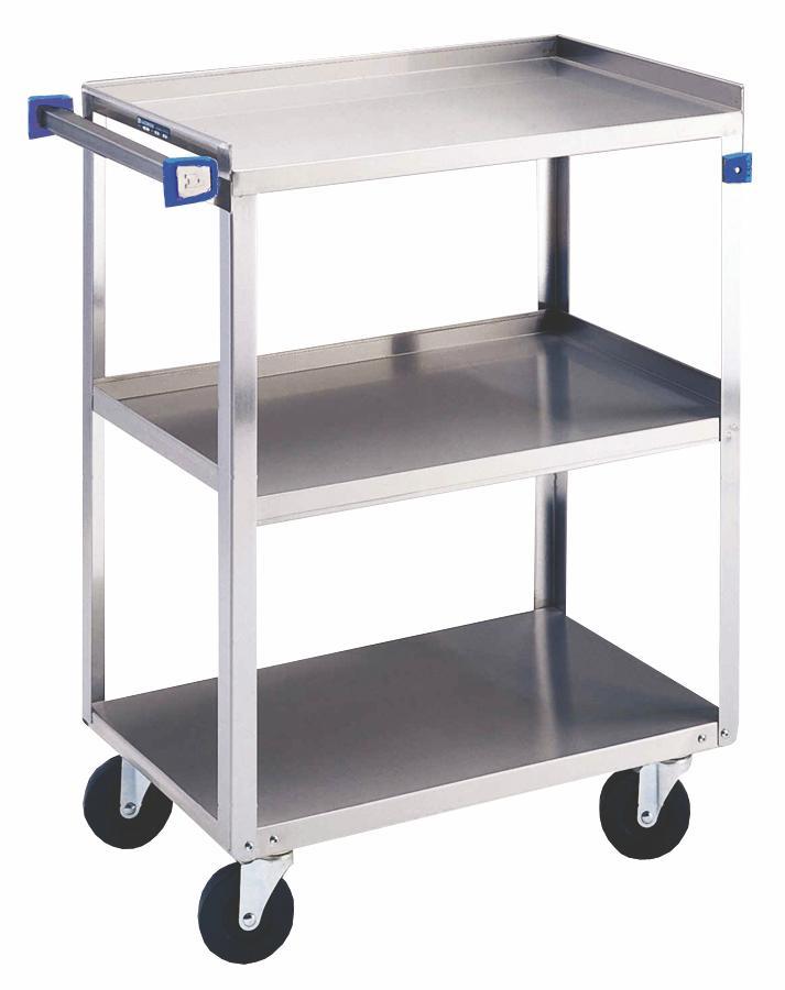 Standard-Duty Stainless Steel Utility Carts | Medline
