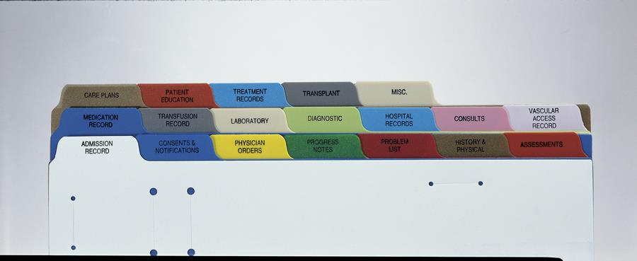 Charting Divider Sets | Medline
