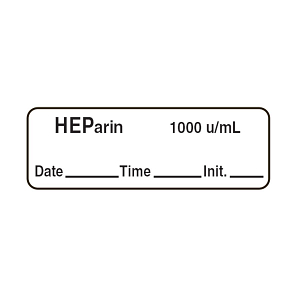 Centurion Heparin Labels | Medline