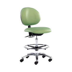 Intensa Ergonomic Lab Chair with Tilt and Polished Aluminum Base ...