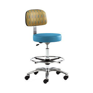 Intensa Single Lever Release Lab Stool with Aluminum Base | Medline ...