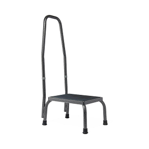 Medline Chrome Stepstool with Handrail | Medline
