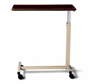 Raised Lip H-Base Overbed Tables | Medline